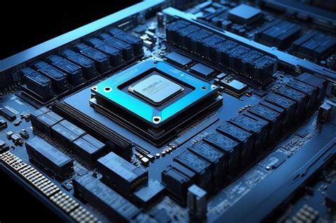 Premium AI Image CPU Socket On The Motherboard Toned Image
