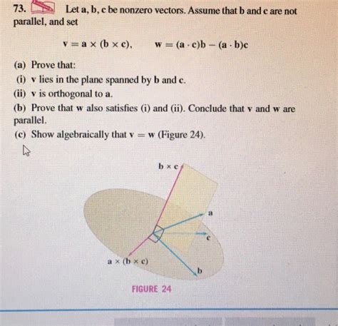Solved 73 Parallel And Set Let A B C Be Nonzero Vectors