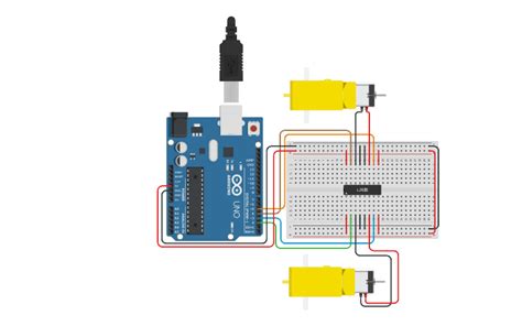 Circuit Design Sumobot Tinkercad