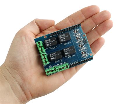 Relé Shield 5v 3a Relay Shield 4 Canais V1 0 Usinainfo