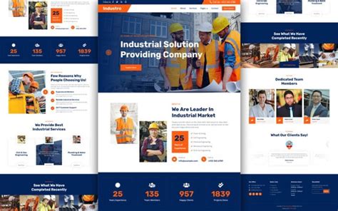 industrial html template free download html codex