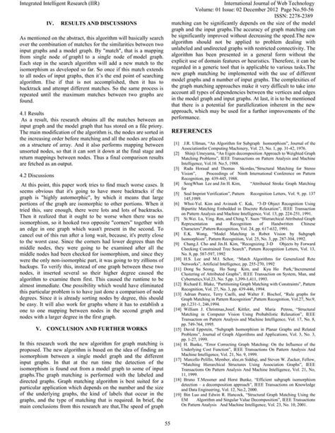 Graph Matching Algorithm Through Isomorphism Detection Doc