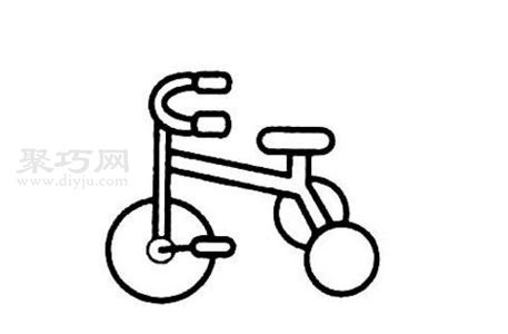 三轮童车怎么画简单又漂亮 三轮童车简笔画画法 简笔画大全 魔术铺