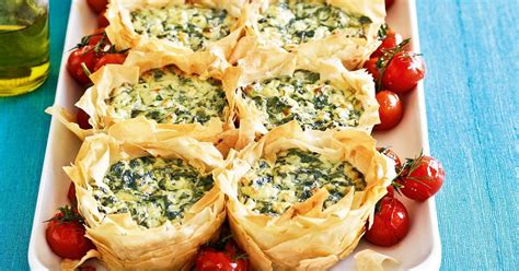 Spinach And Cheese Filo Pies