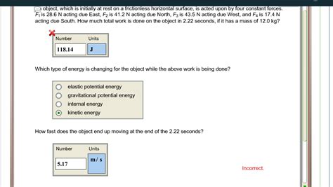 Solved Object Which Is Initially At Rest On A Frictionless Chegg