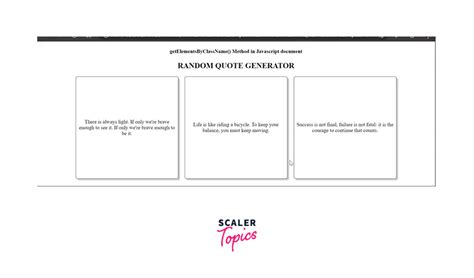JavaScript GetElementsByClassName Scaler Topics