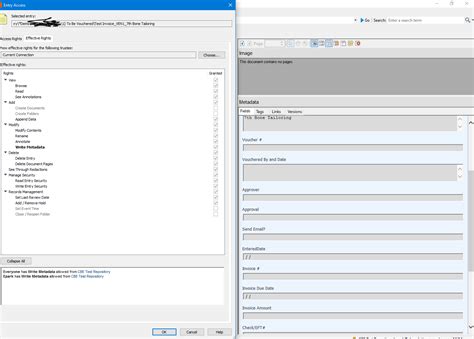 Laserfiche Cloud Access Using Laserfiche Client 104 Metadata Panel Not