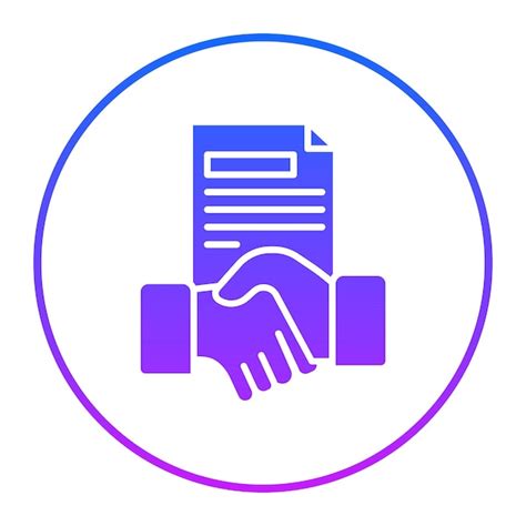 Premium Vector Contract Vector Illustration