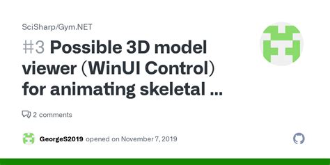 Possible 3D Model Viewer WinUI Control For Animating Skeletal Or