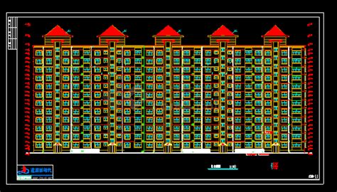 经典小高层cad住宅楼施工设计图住宅小区土木在线