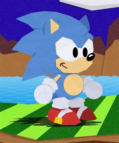 Papercraft Super Sonic