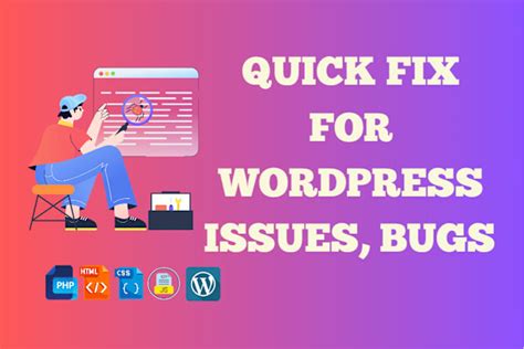 Quick Fix For Wordpress Issues Bugs And Elementor Problems By Sajal4wp