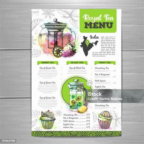 핸드 드로잉 아트 레스토랑 로얄 티 메뉴 디자인 주전자의 장식 스케치 빈티지 스타일 후식에 대한 스톡 벡터 아트 및 기타 이미지 후식 0명 계피 Istock