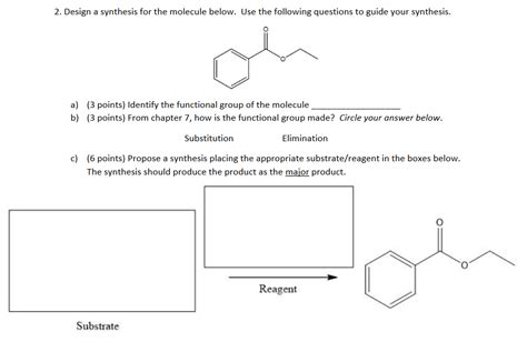 [solved] 2 design a synthesis for the molecule below us