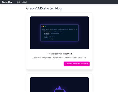 Sveltekit Starter Blog With Graphcms