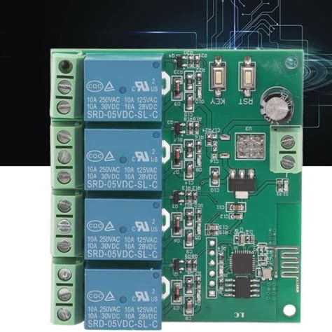 module de relais wifi module de relais à 4 canaux esp8266 puce wifi