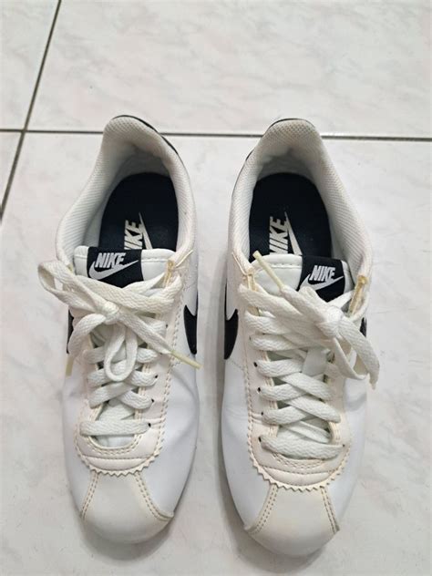 Nike W Classic Cortez Leather 白黑 經典 皮革 阿甘鞋 她的時尚 鞋 運動鞋在旋轉拍賣