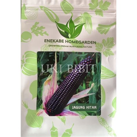 Jual Kemasan Original Benih Biji Jagung Ketan Hitam Jepang Original