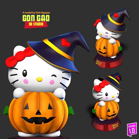 Hello Kitty Halloween Custom 3d Model By Sinh Nguyen
