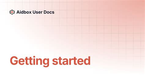 getting started aidbox user docs