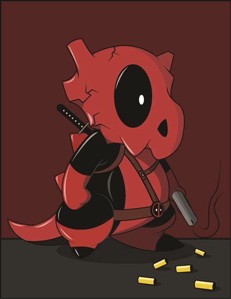 Deadpool Cubone Print From Dad S Cartoons Artofit