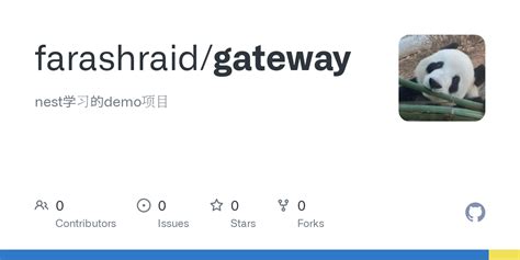 github farashraid gateway nest学习的demo项目