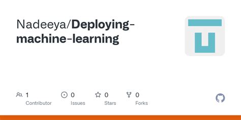 Github Nadeeyadeploying Machine Learning