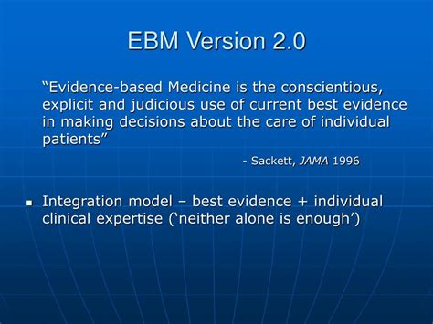 PPT Ethics And Evidence Based Medicine EBM PowerPoint Presentation ID