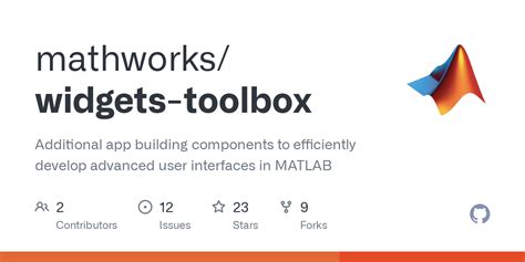 Github Mathworkswidgets Toolbox Additional App Building Components