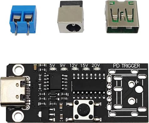 Amazon Com Usb C Pd Qc Trigger Charging Module Type C Female Input V V V V V V