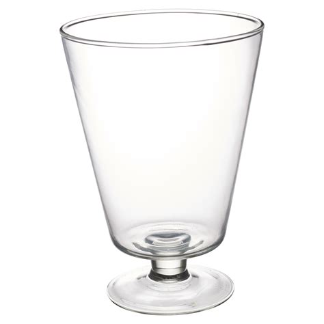 Large Clear Glass Vase Footed Centrepiece Decorative Tall Flower Display Table Ebay
