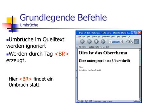 ppt einführung in html hypertext markup language powerpoint