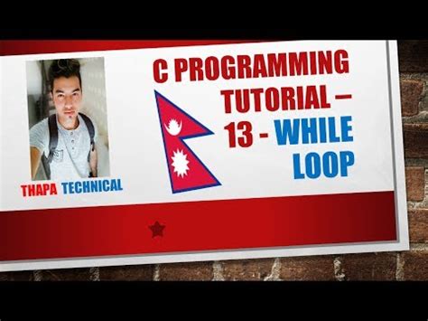 Learn C Programming Tutorial 13 While Loop Statement Nepali Mind Luster