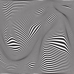 Seamless Wave Hair Line Pattern Royalty Free Vector Image