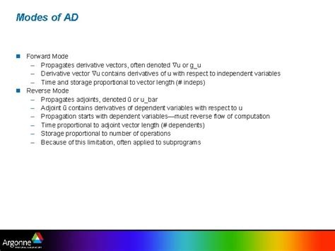 Automatic Differentiation Tutorial Paul Hovland Andrew Lyons Boyana
