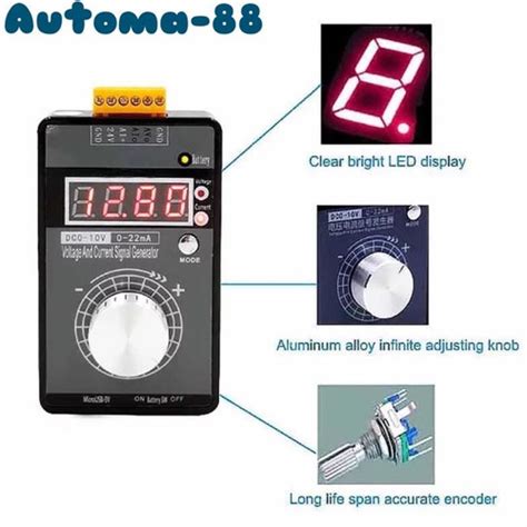 Jual Current 4 20ma Voltage 0 5V 10V Signal Generator Mode Source Sink Calibrator Injector