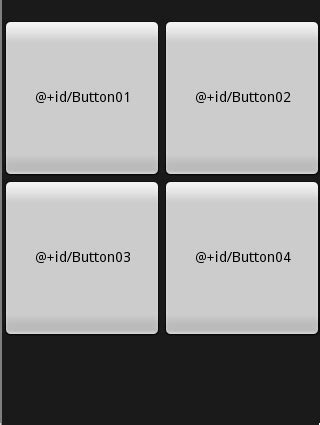 Android Layout With Squares And A Button Inside Each Square Stack Overflow