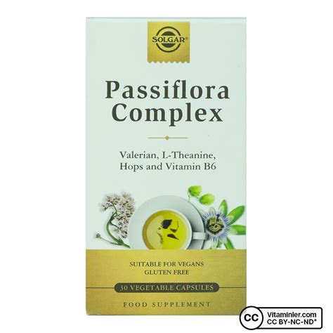 Solgar Passiflora Complex 30 Kapsül Passiflora