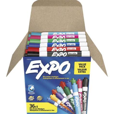 EXPO Low Odor Dry Erase Chisel Tip Markers ProductFrom Com
