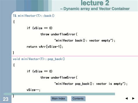Ppt Lecture 2 Dynamic Array And Vector Container Powerpoint