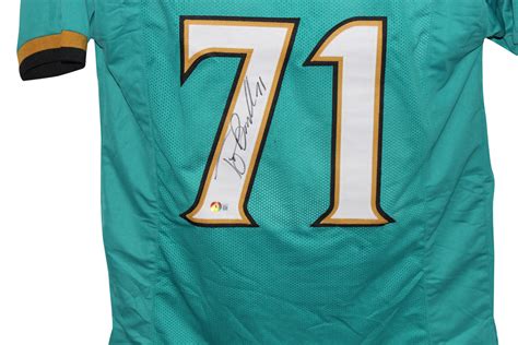 Tony Boselli Autographedsigned Pro Style Teal Xl Jersey Bas Denver