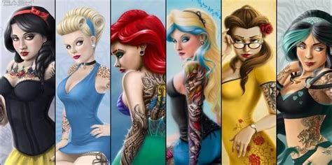 This Is Too Dope Modern Day Disney Princesses Disney Princess Tattoo Punk Disney Disney