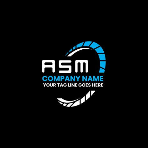 Asm Letter Logo Creative Design With Vector Graphic Asm Simple And