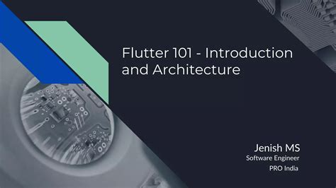 Flutter Introduction And Architecture Pptx Programming Languages Computing