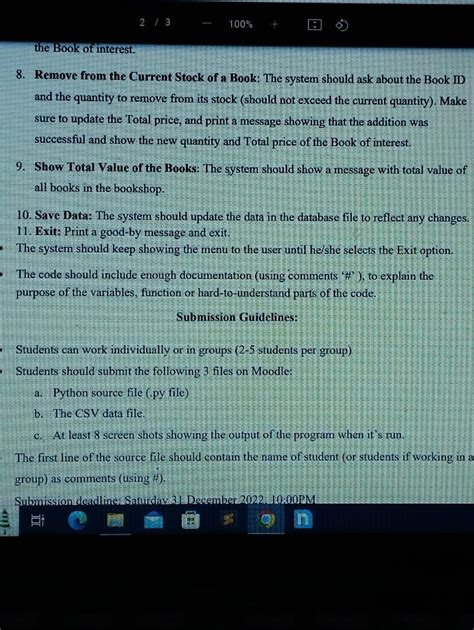 Solved C201 Project Guidelines Using Python To Develop A Chegg