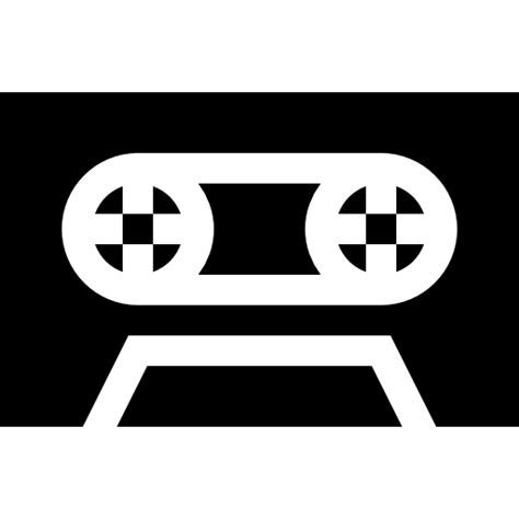 Cassette Basic Straight Filled Icon