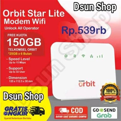 Jual Modem Orbit Star Lite Telkomsel Shopee Indonesia