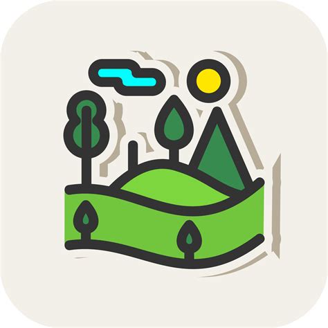 Forest Landscape Vector Icon Design Vector Art At Vecteezy
