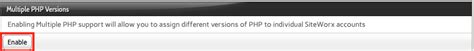 Enable Multiple Versions Of PHP On An InterWorx Server Base