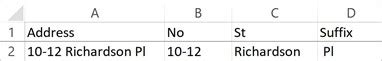 Excel Delimiting Addresses Creates Formulas Don T Want Stack Overflow